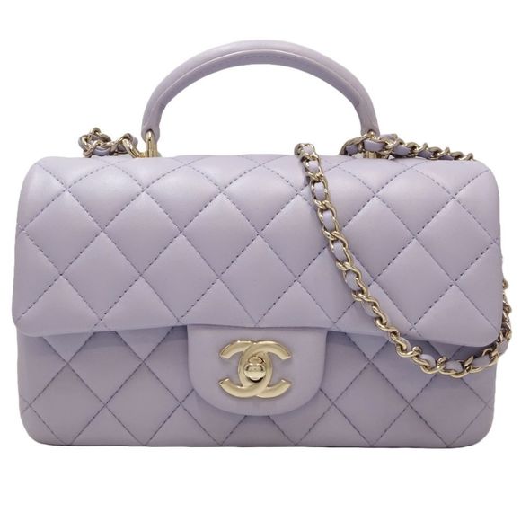 CHANEL | Bags | Chanel Flap As243 2way Bag Lambskin Light Purple 45268 ...